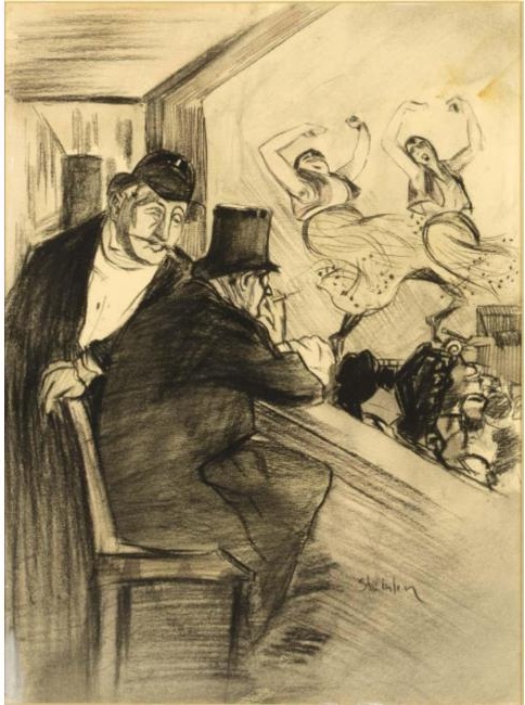 Ces Dames Lafforest Original drawing - Theophile Steinlen 作品高清图 - 麦田艺术