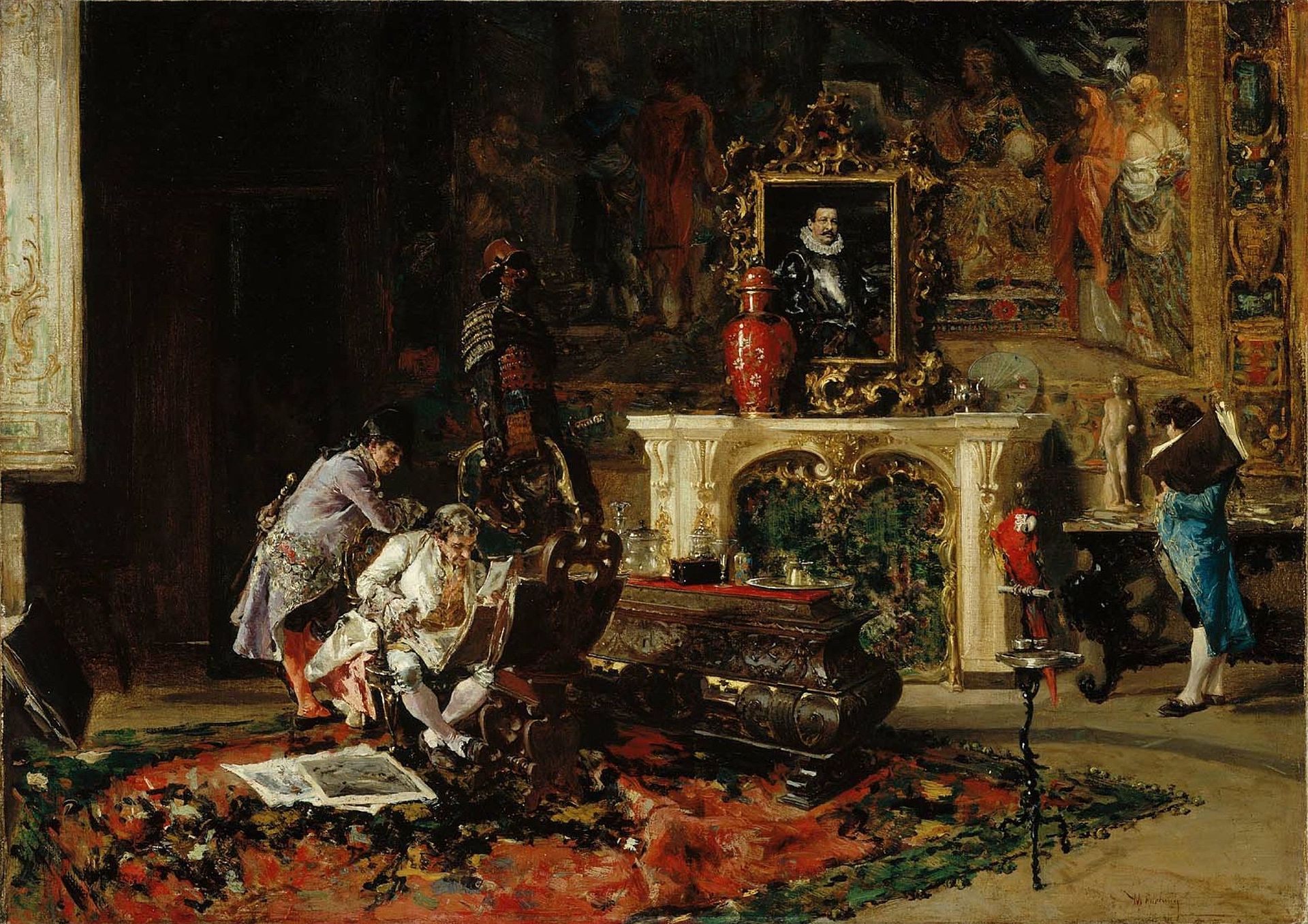 The print collector - Marià Fortuny 作品高清图 - 麦田艺术