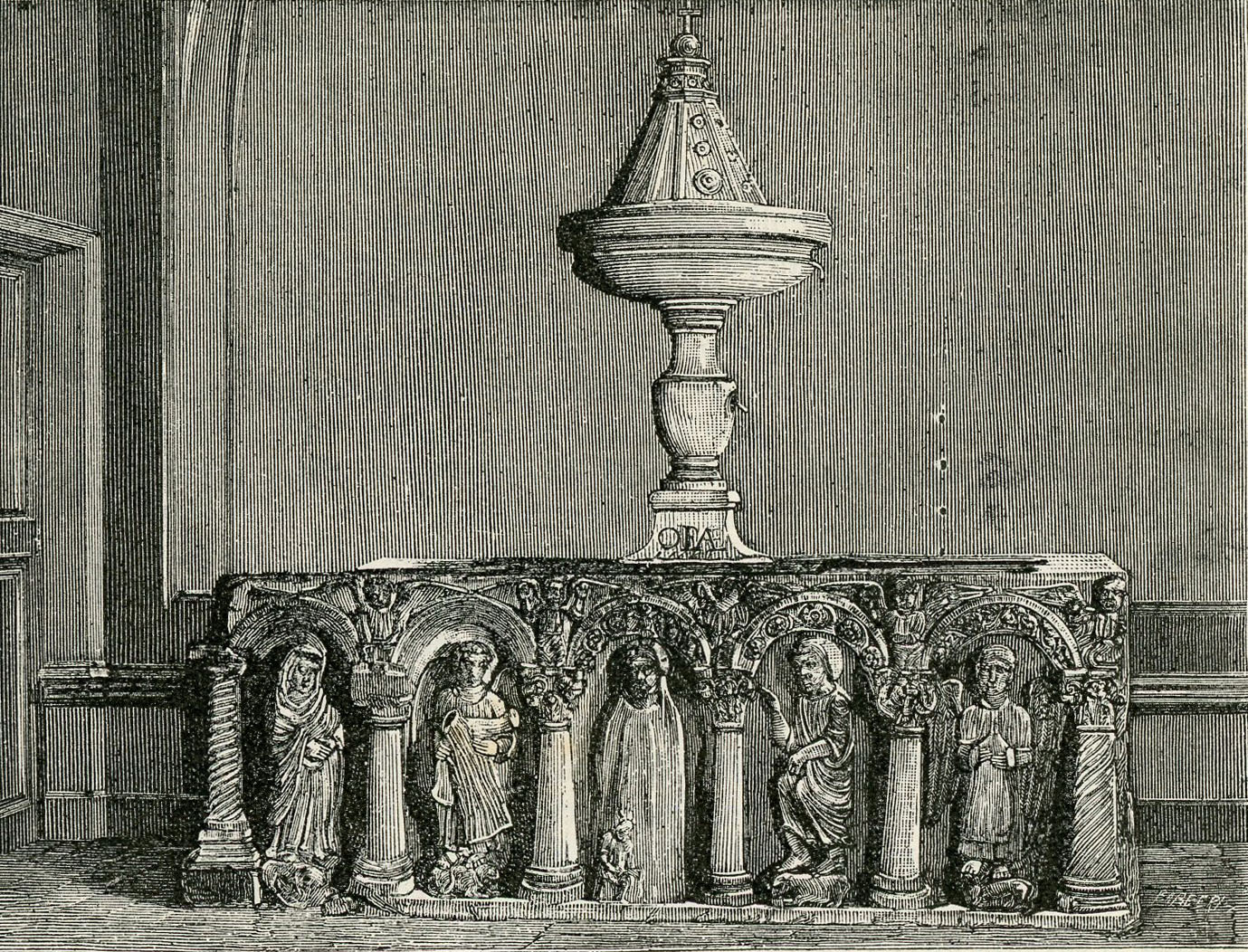 Fonte Battesimale Nella Chiesa Di San Giovanni Evangelista - Giuseppe ...