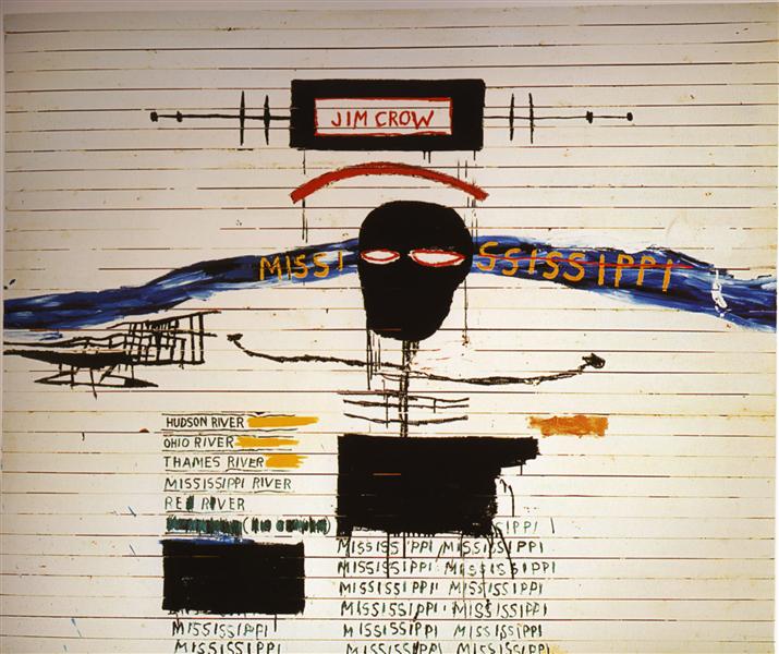 Jim Crow - Jean-Michel Basquiat作品,无水印高清大图 - 麦田艺术