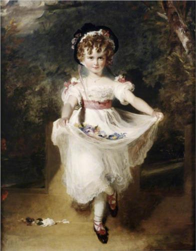 Portrait of Maria Nikolaevna Kuznetsova - the artist's daughter ...