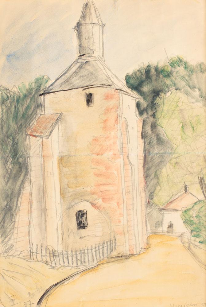Eglise de Mimizan - Theodor Pallady作品,无水印高清大图 - 麦田艺术