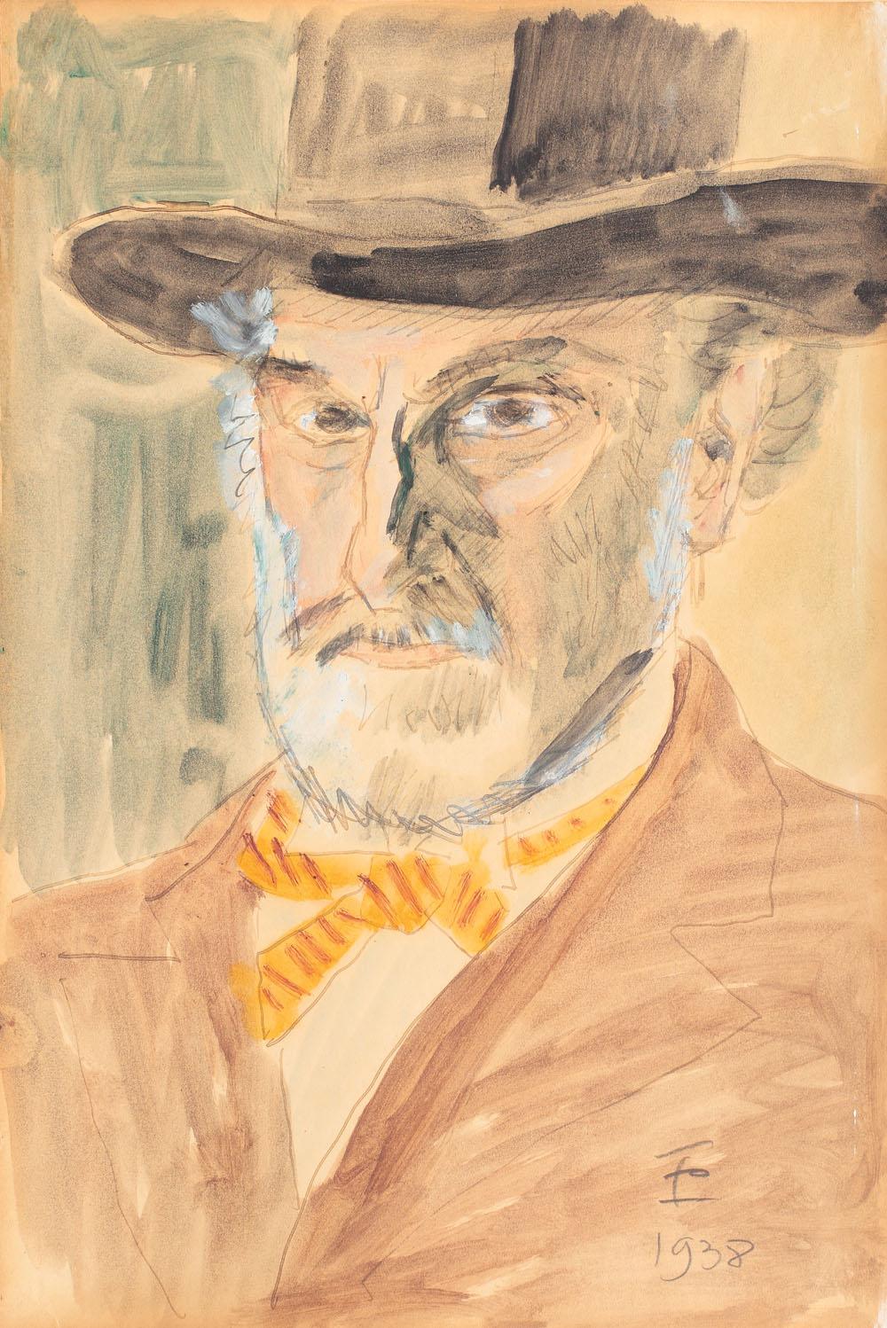 Self-Portrait - Theodor Pallady作品,无水印高清大图 - 麦田艺术