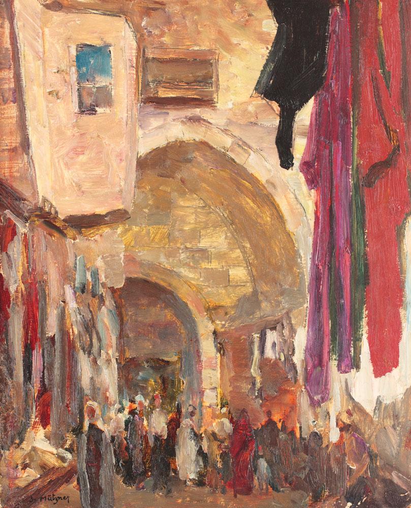 Quarter in Tunis - Samuel Mutzner作品,无水印高清大图 - 麦田艺术