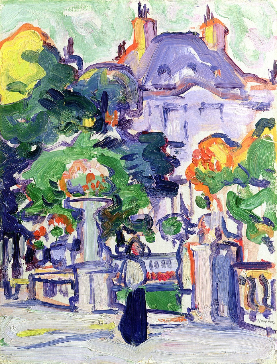 Luxembourg Gardens - Samuel Peploe作品,无水印高清大图 - 麦田艺术