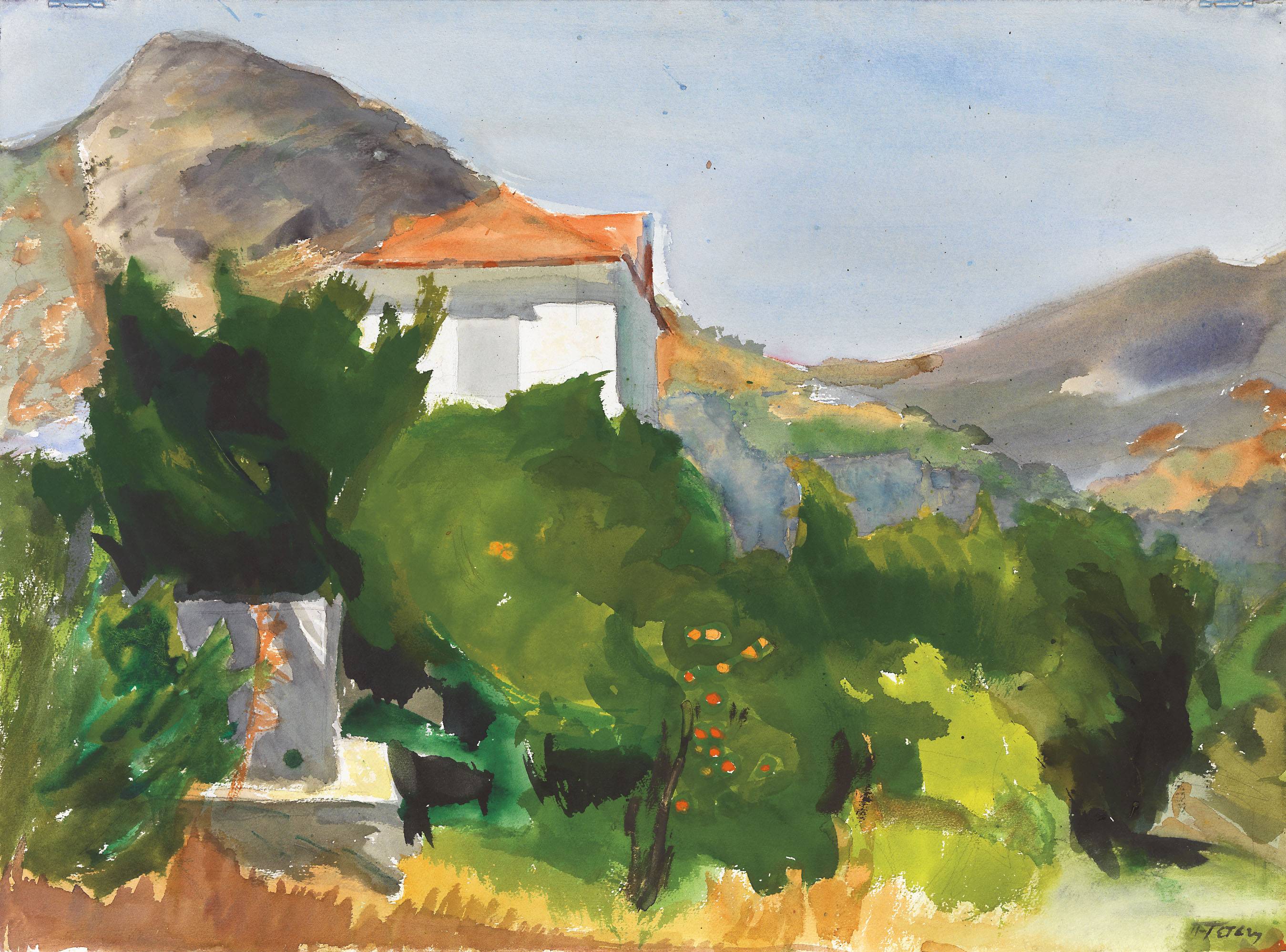 Landscape - Samuel Peploe作品,无水印高清大图 - 麦田艺术