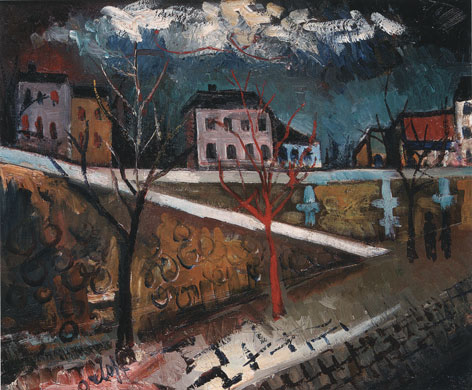 The Rispal Restaurant at Asnieres 梵高油画作品,无水印高清大图 - 麦田艺术