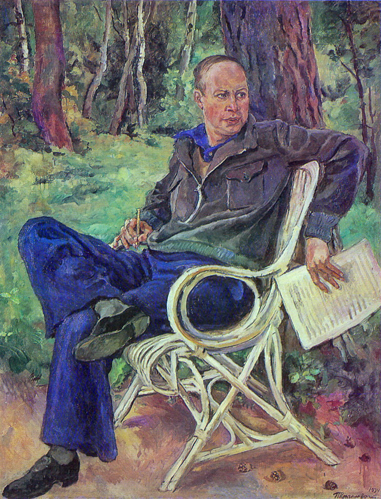 Portrait of the composer Sergei Prokofiev - Pyotr Konchalovsky作品,无水印高清大 ...