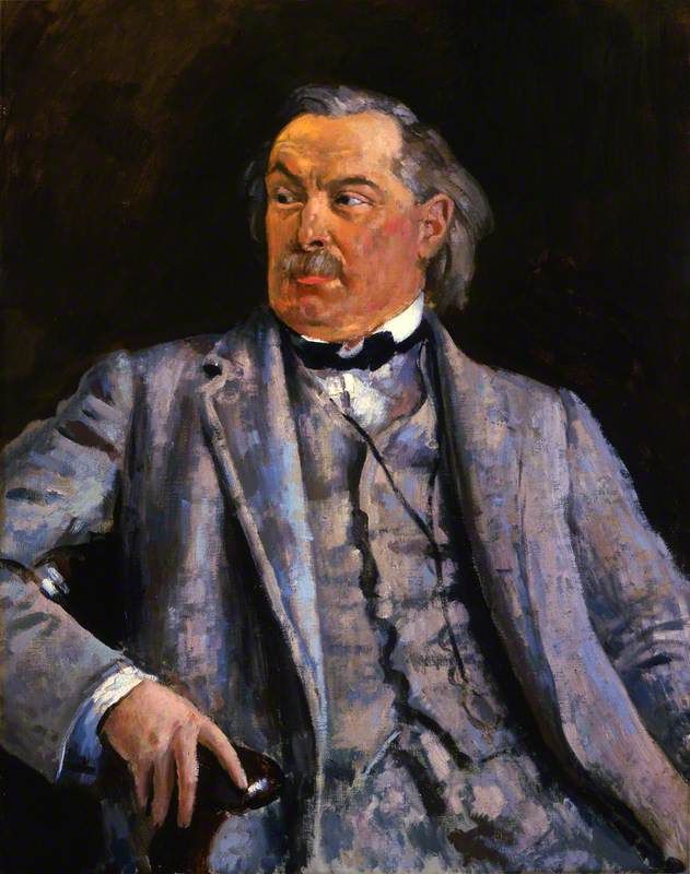 The Right Honourable David Lloyd George - Augustus John作品,无水印高清大图 - 麦田艺术