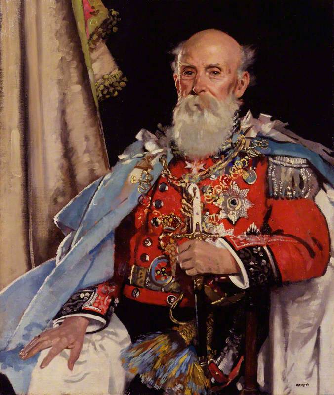 Reginald Brabazon, 12th Earl of Meath - William Orpen作品,无水印高清大图 - 麦田艺术
