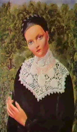 Portrait of Madeleine Sologne - Moise Kisling作品,无水印高清大图 - 麦田艺术