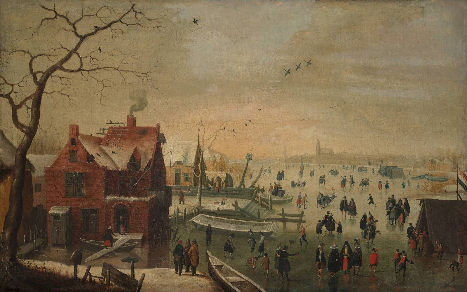 Ice Skating - Hendrick Avercamp高清作品 - 麦田艺术