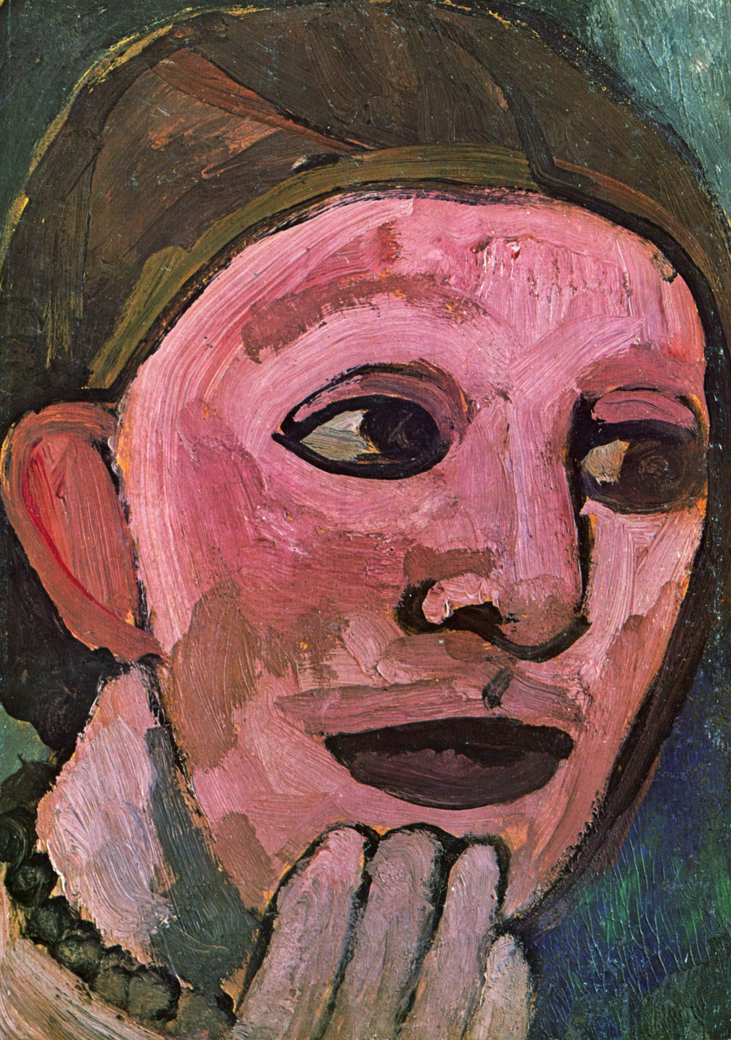 Self portrait - Paula Modersohn-Becker作品,无水印高清图 - 麦田艺术