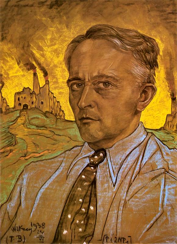 Self Portrait - Stanisław Ignacy Witkiewicz作品,无水印高清图 - 麦田艺术