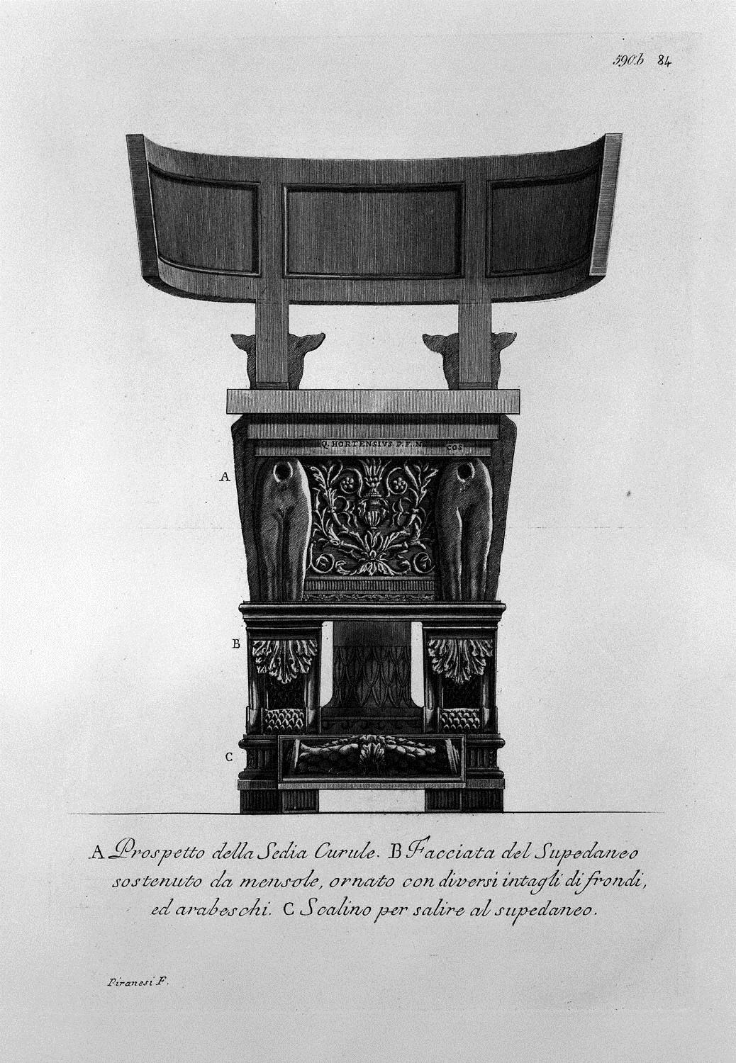 Other statement of the curule chair, already illustrated in the ...