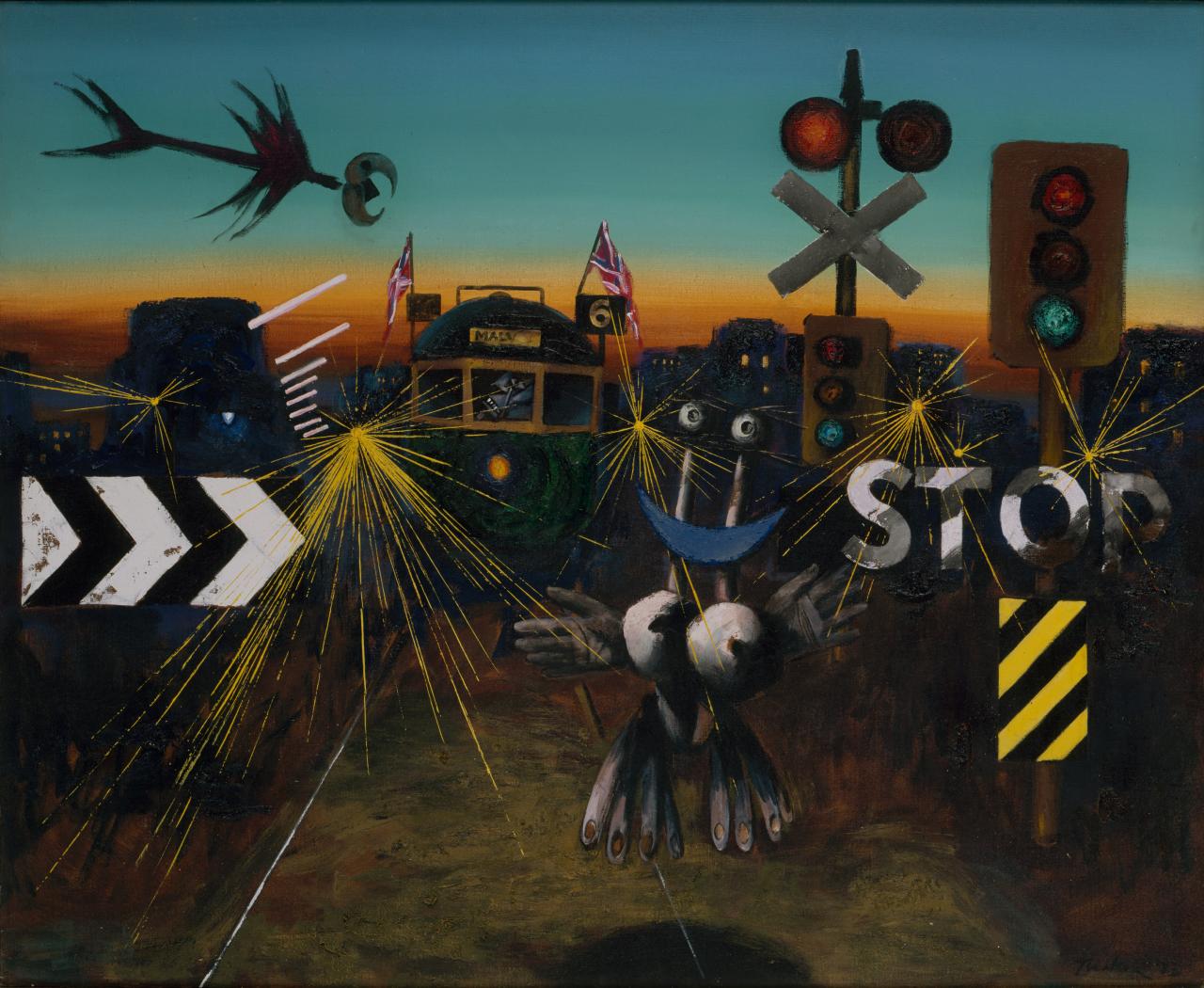 City - Albert Tucker作品,无水印高清图 - 麦田艺术