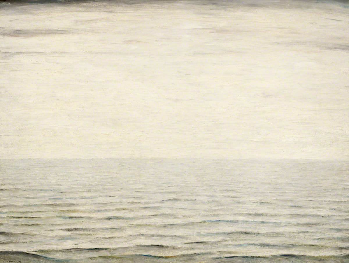 The Sea - L. S. Lowry作品,无水印高清图 - 麦田艺术