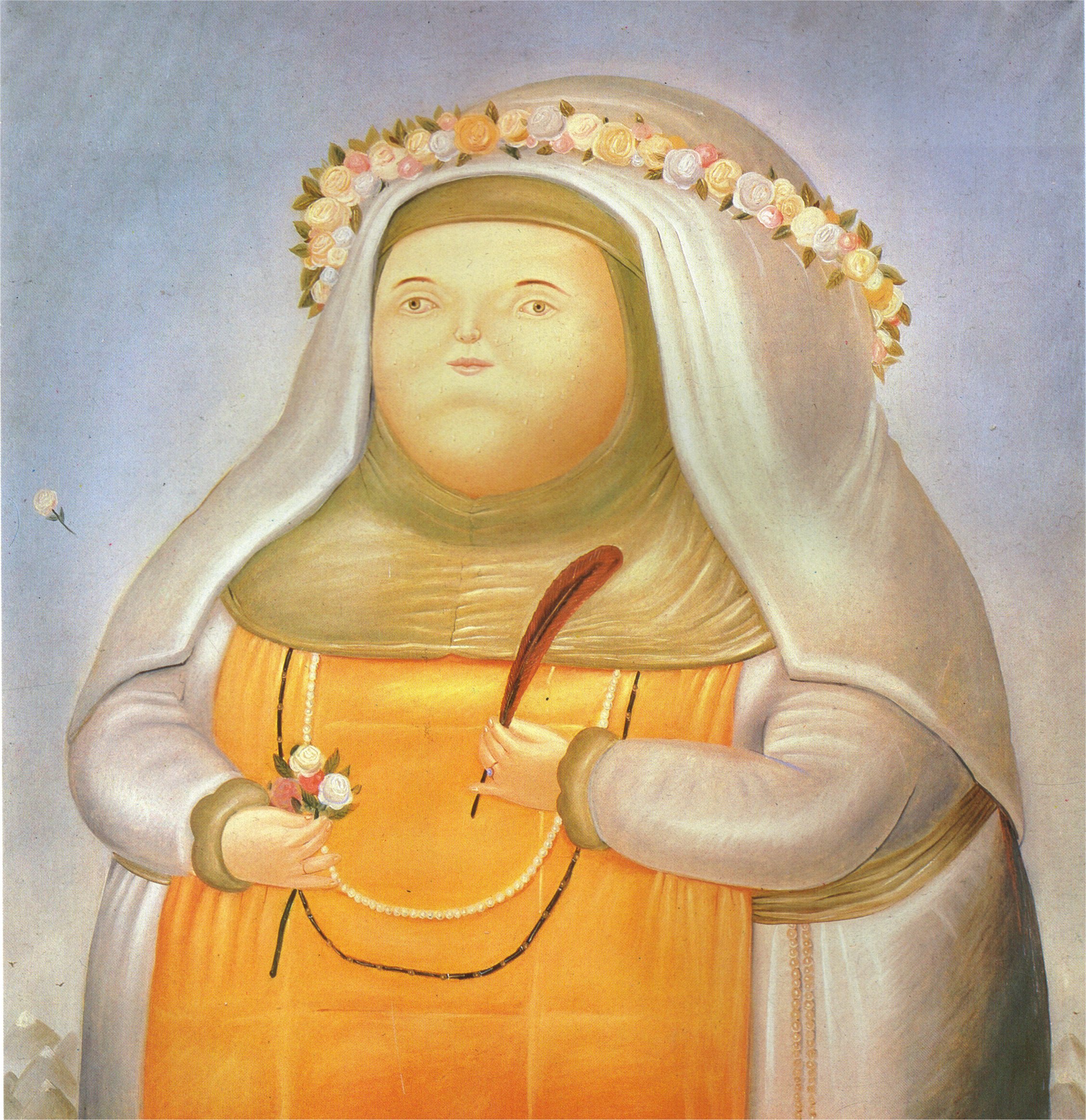 Saint Rose of Lima - Fernando Botero作品,无水印高清图 - 麦田艺术