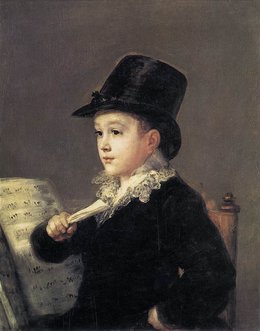 Portrait of Mariano Goya - 弗朗西斯科·戈雅作品,无水印高清图 - 麦田艺术