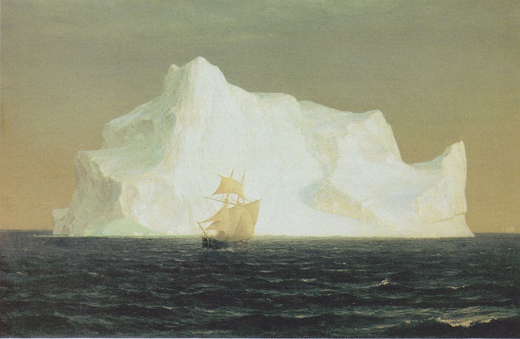 The iceberg - Frederic Edwin Church作品,无水印高清图 - 麦田艺术