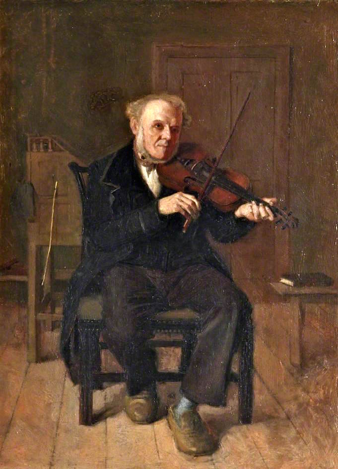 The Old Fiddler - James Campbell作品,无水印高清图 - 麦田艺术