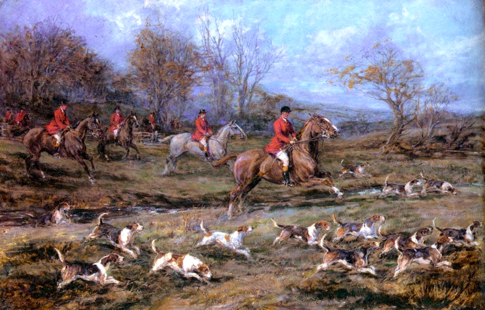 Full Cry - Heywood Hardy作品,无水印高清图 - 麦田艺术