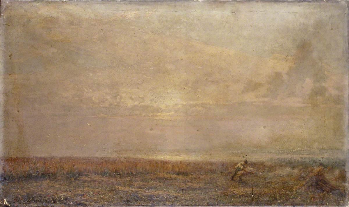 Sunset, St Ives, Cornwall - Frederick George Cotman作品,无水印高清图 - 麦田艺术