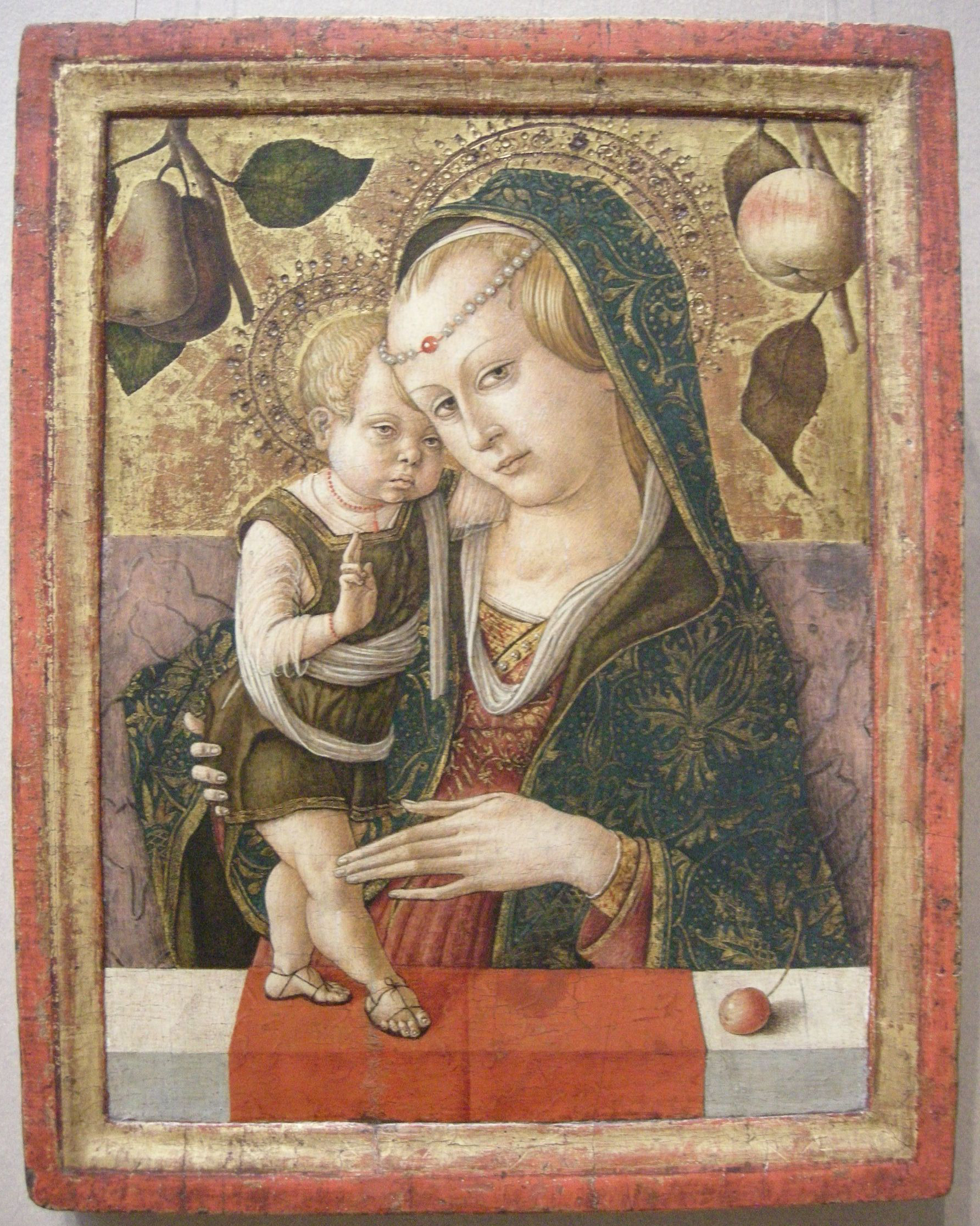 Madonna and Child - Carlo Crivelli作品,无水印高清图 - 麦田艺术
