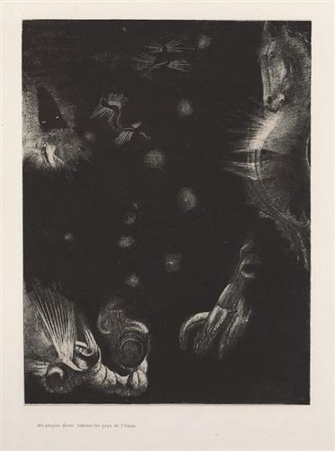 The Crying Spider - 奥迪隆·雷东Odilon Redon作品,无水印高清图 - 麦田艺术