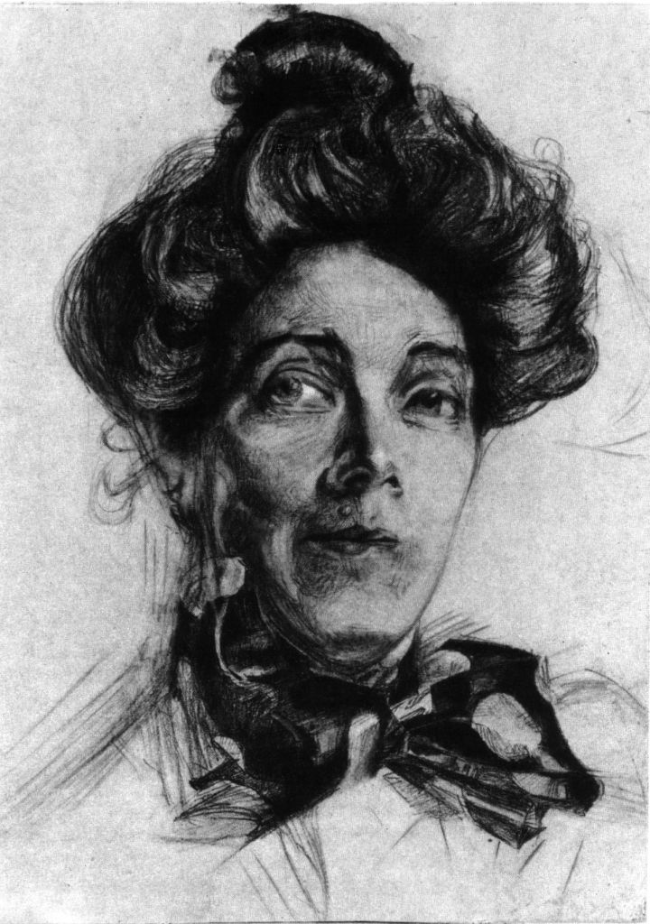 Artist's wife Nadezhda Zabela - Mikhail Vrubel作品,无水印高清图 - 麦田艺术