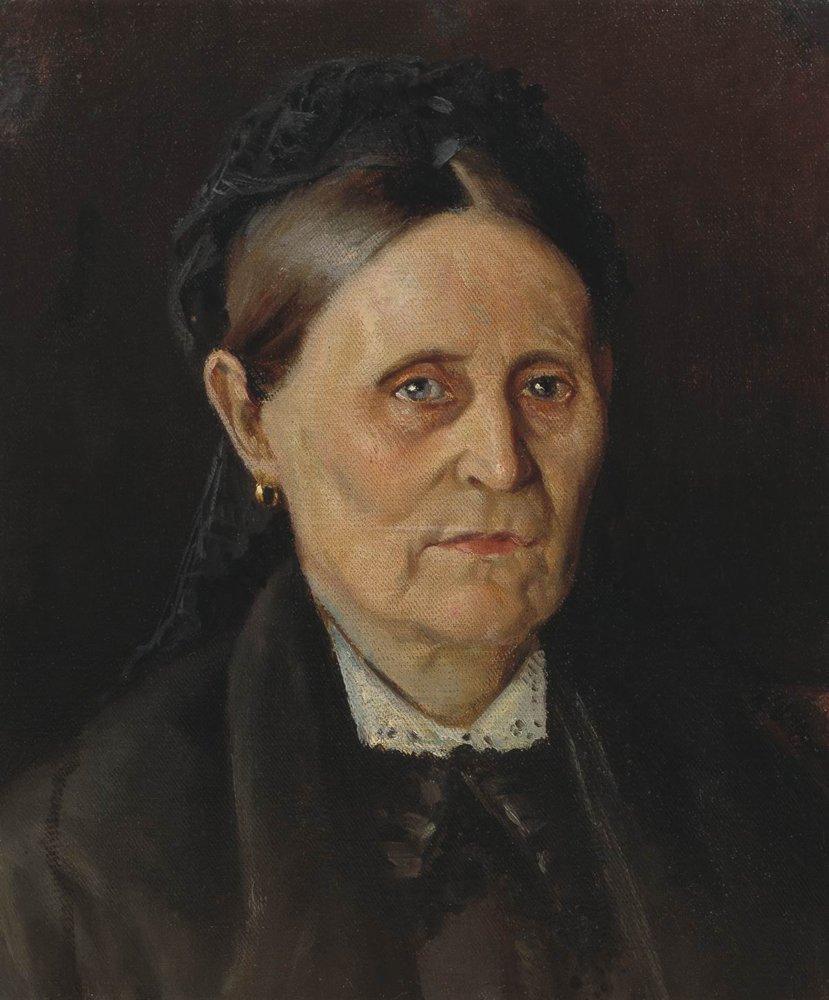 Portrait of M. M. Nesterova, the artist's mother - Mikhail Nesterov作品,无 ...