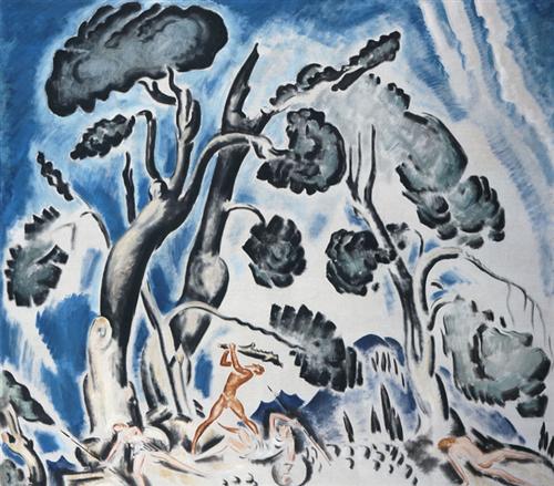 Apollo Vanquishing the Serpent Python - 古斯塔夫·莫罗高清作品,无水印高清图 - 麦田艺术