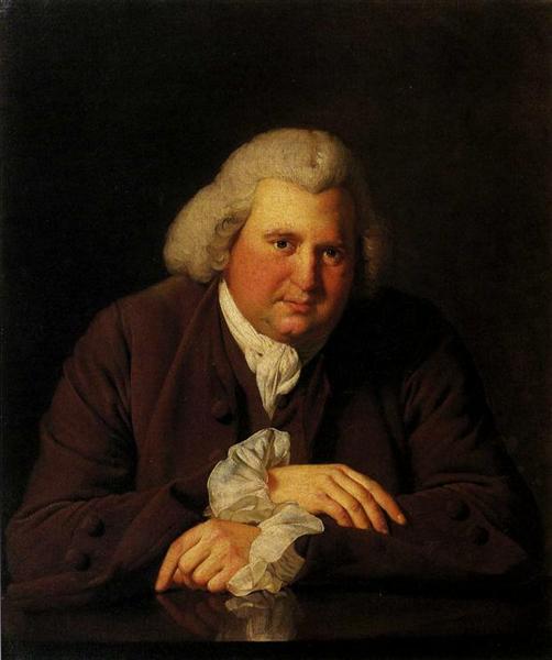 Portrait of Dr Erasmus Darwin (1731-1802) scientist, inventor and poet ...