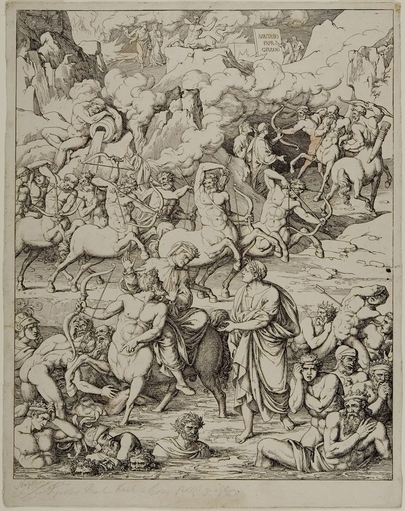 Inferno, Canto Xii, Lines 98-139 - Joseph Anton Koch作品,无水印高清图 - 麦田艺术