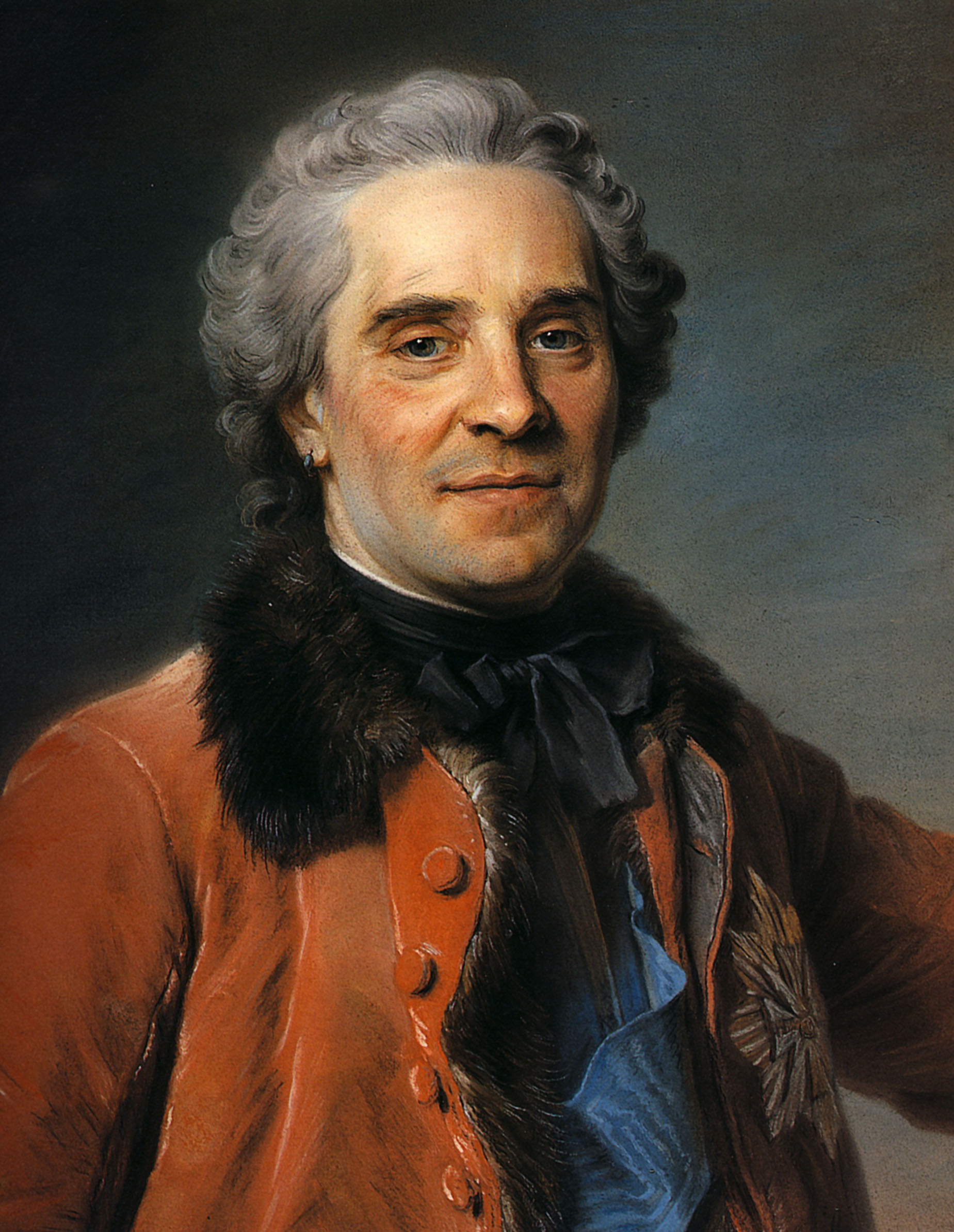 Portrait of Maurice of Saxony - Maurice Quentin de La Tour作品,无水印高清图 - 麦田艺术