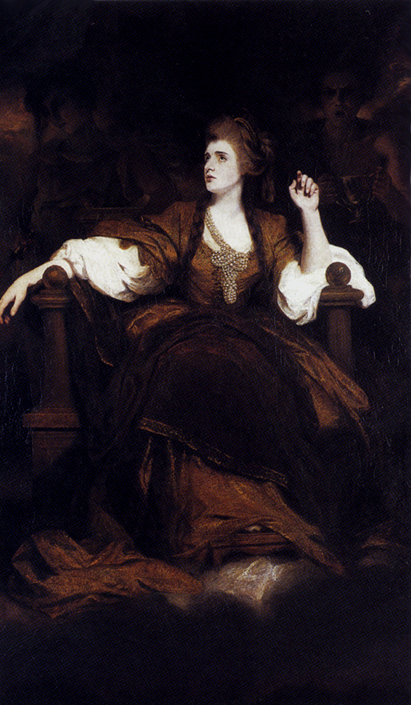 Portrait of Mrs. Siddons as the Tragic Muse - Joshua Reynolds作品,无水印高清图 ...