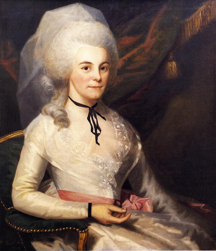 Mrs. Alexander Hamilton - Ralph Earl作品,无水印高清图 - 麦田艺术