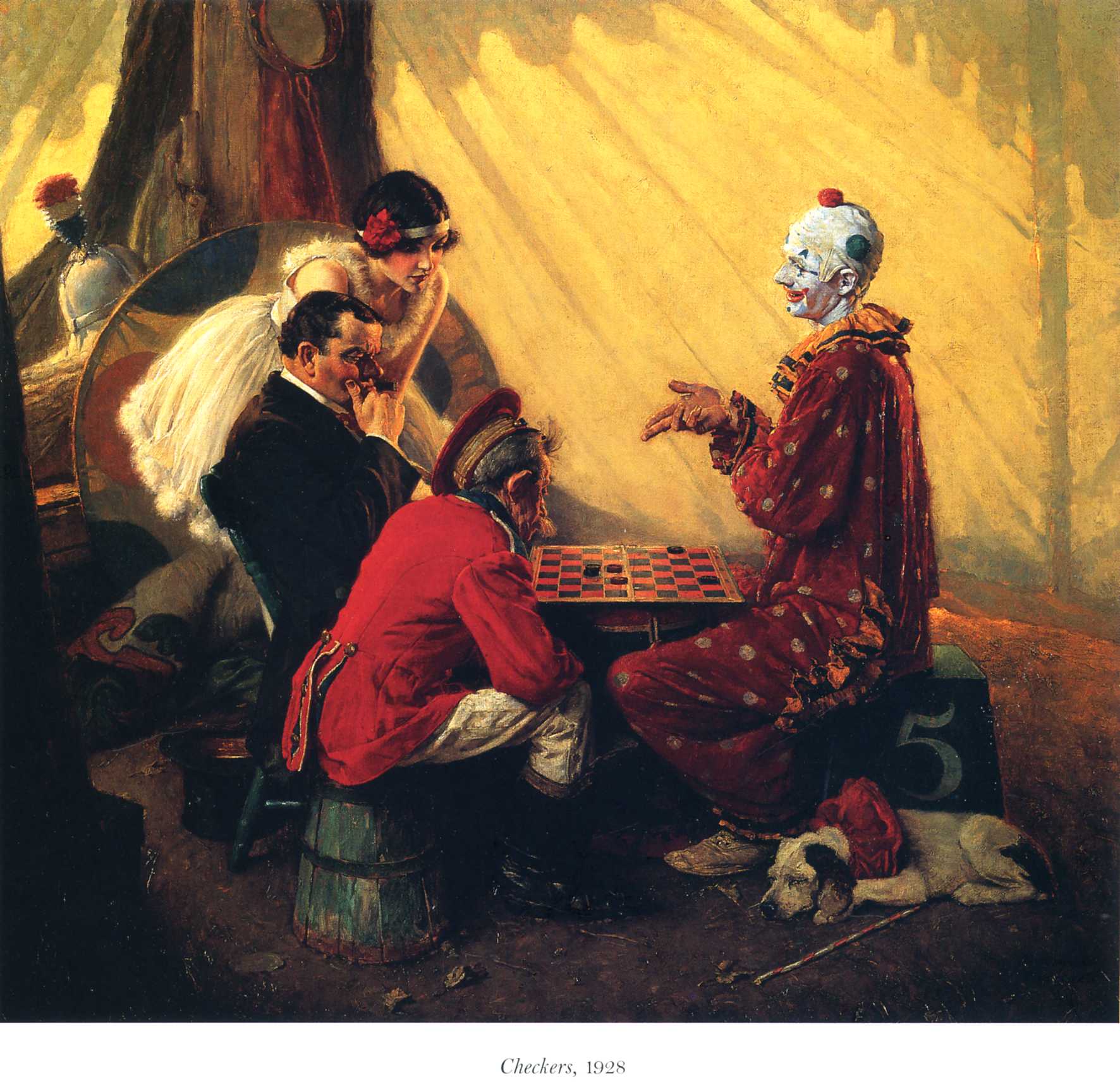 Checkers - Norman Rockwell作品,无水印高清图 - 麦田艺术