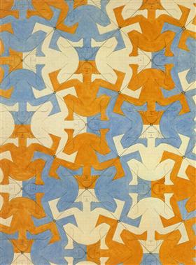 Mural Mosaic in The Alhambra - M.C. Escher 作品高清大图 - 麦田艺术