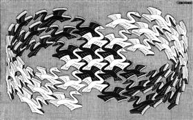 Fish and Frogs - M.C. Escher 作品高清大图 - 麦田艺术