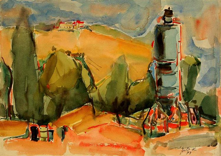 Landscape of Jerusalem - Alexander Bogen 作品高清大图 - 麦田艺术