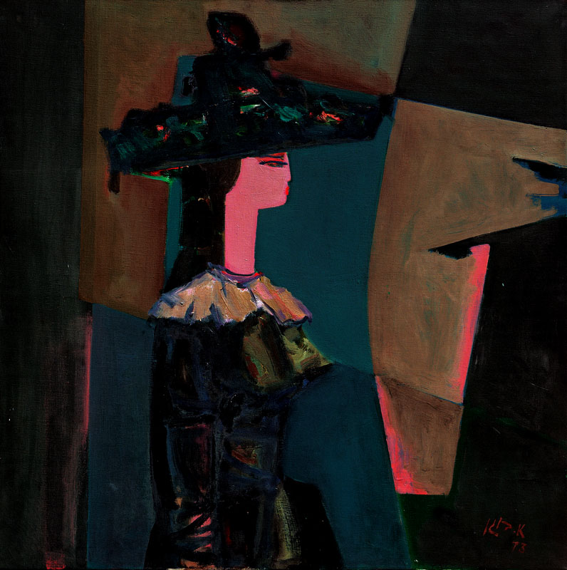 Woman with Hat - Alexander Bogen 作品高清图 - 麦田艺术