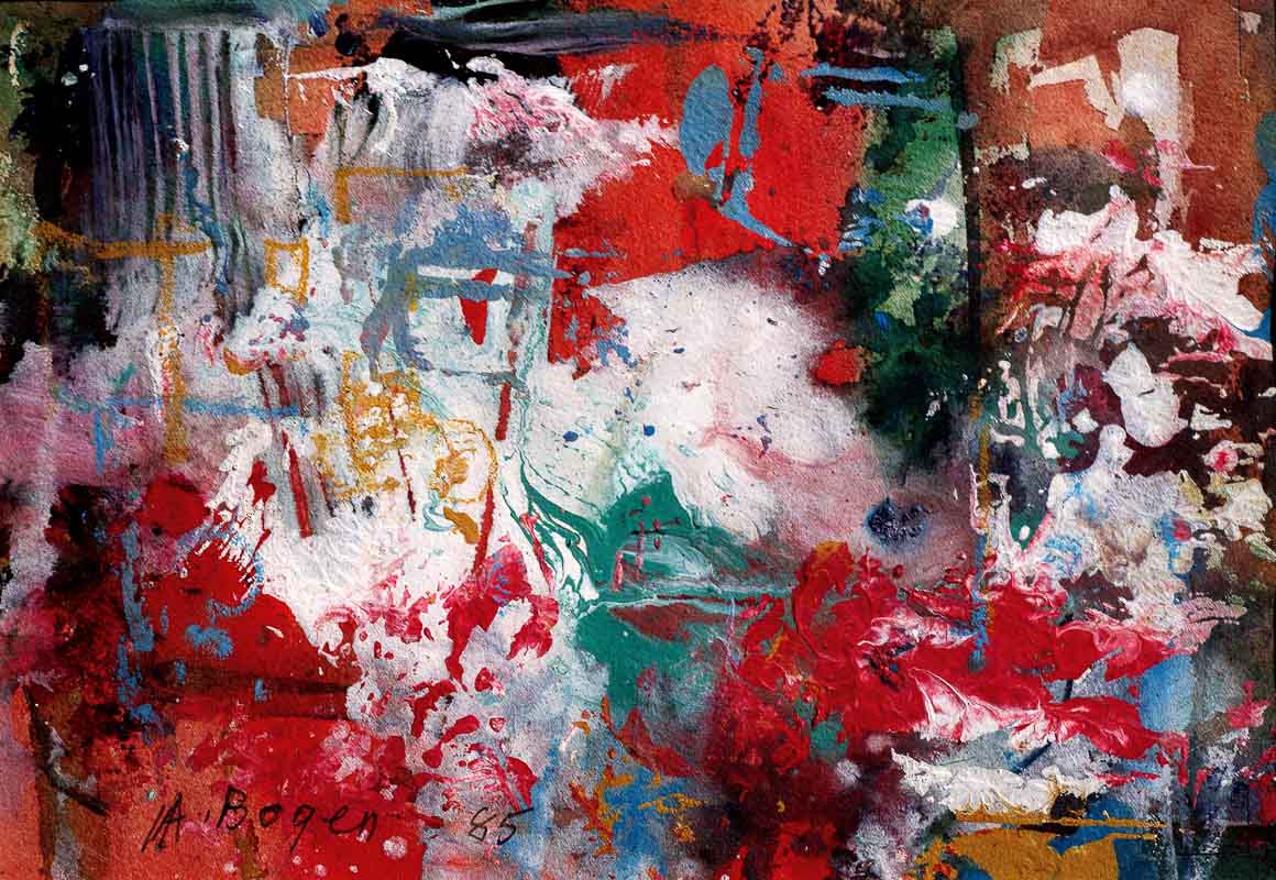 Composition in Red and Green - Alexander Bogen 作品高清图 - 麦田艺术