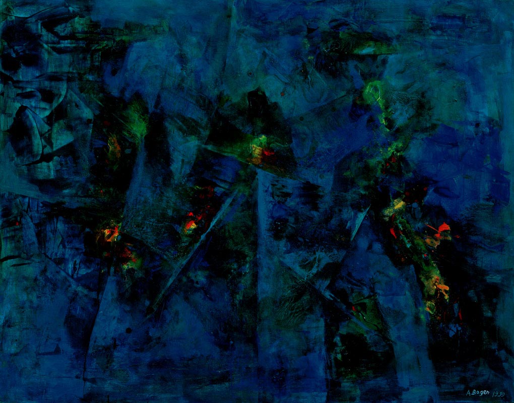 Composition in Blue II - Alexander Bogen 作品高清大图 - 麦田艺术