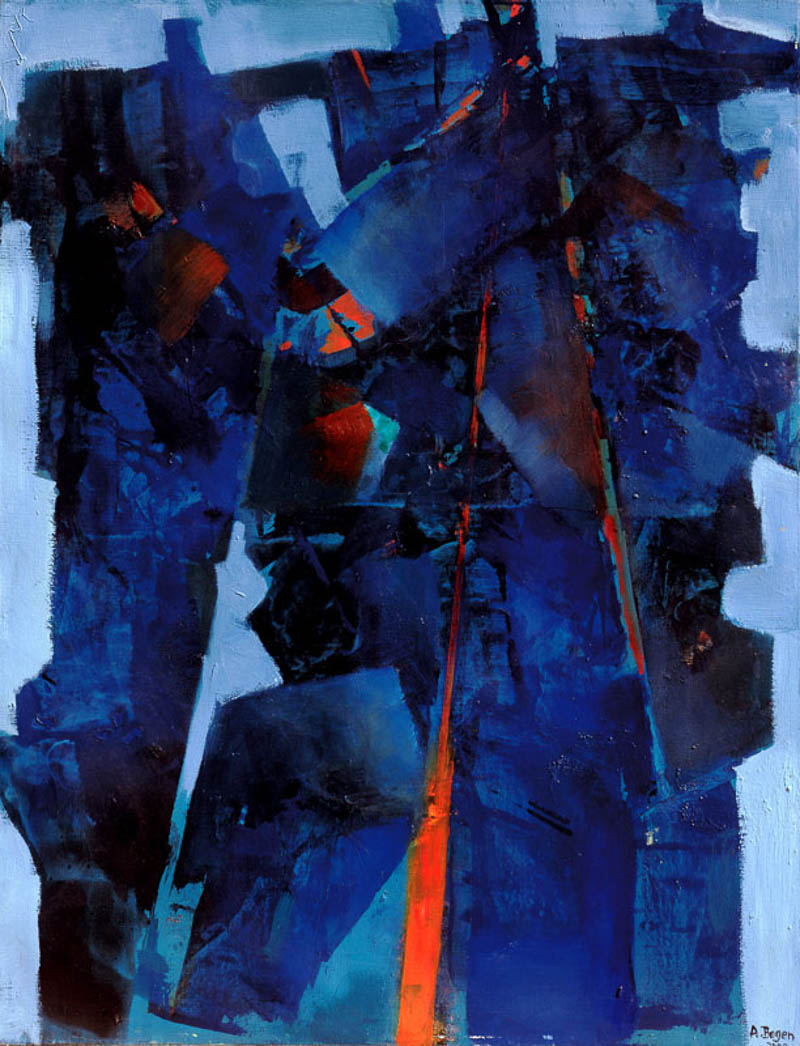 Blue Construction - Alexander Bogen 作品高清大图 - 麦田艺术