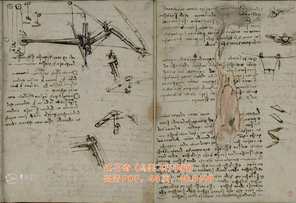 达芬奇作品高清合集 + 达芬奇手稿4本 - 达·芬奇 作品高清图 - 麦田艺术