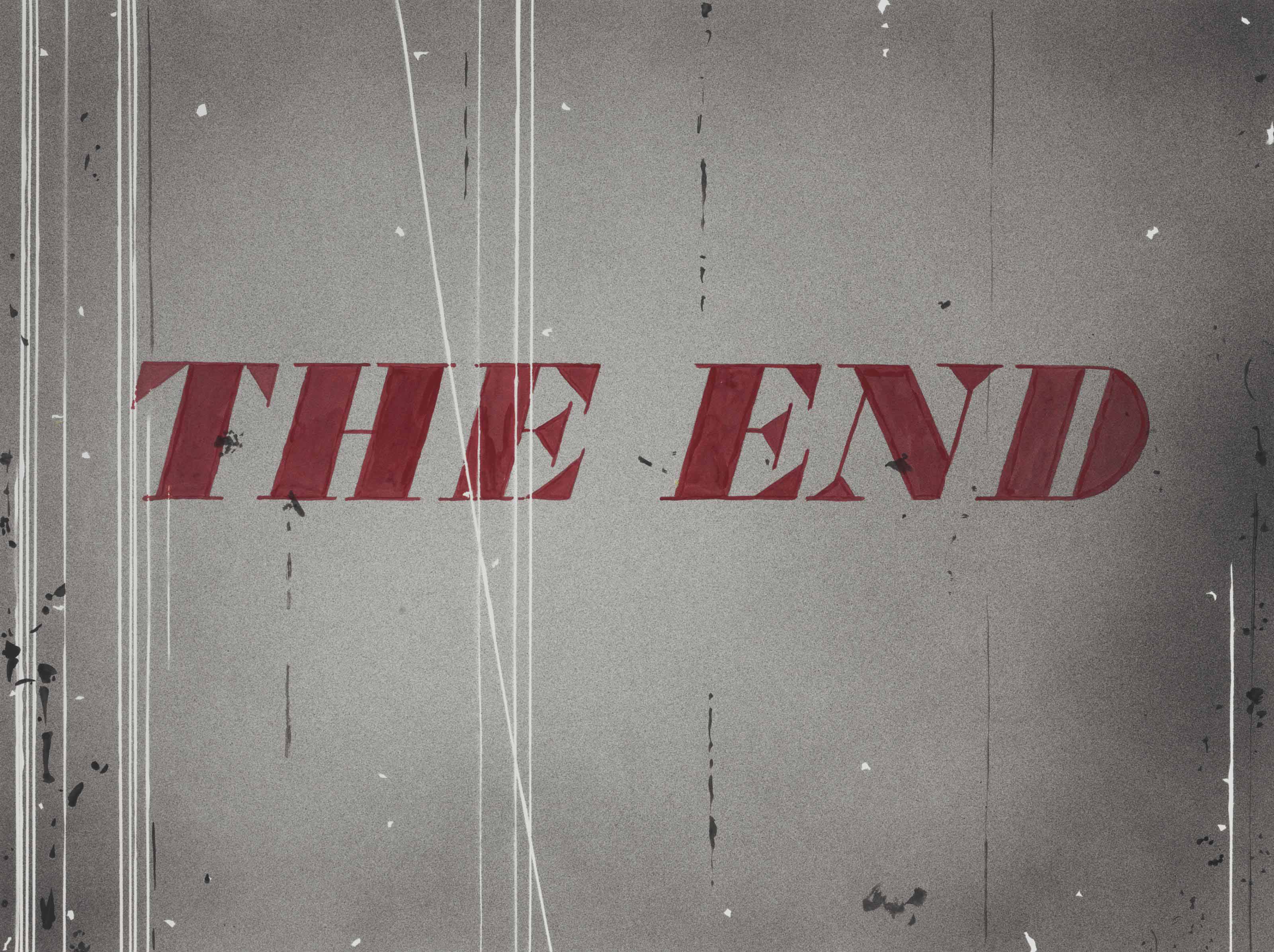 The End - Edward Ruscha 作品高清图 - 麦田艺术