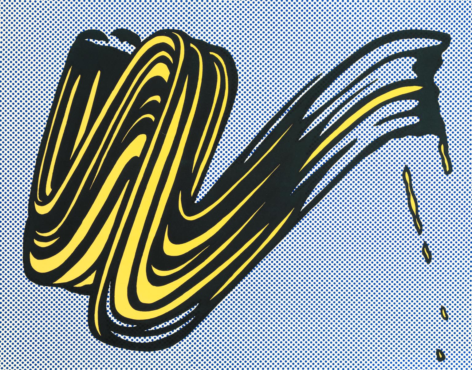 Brushstroke - Roy Lichtenstein 作品高清大图 - 麦田艺术