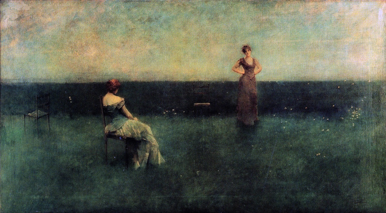 The Recitation - Thomas Dewing 作品高清图 - 麦田艺术