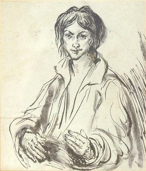 Breton Woman - 保罗·高更作品,无水印高清大图 - 麦田艺术